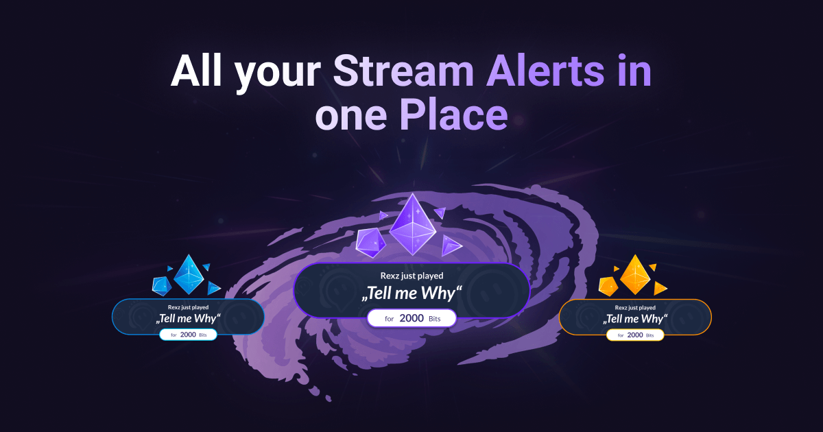 Stream Alerts for all Twitch events powered by Sound Alerts
