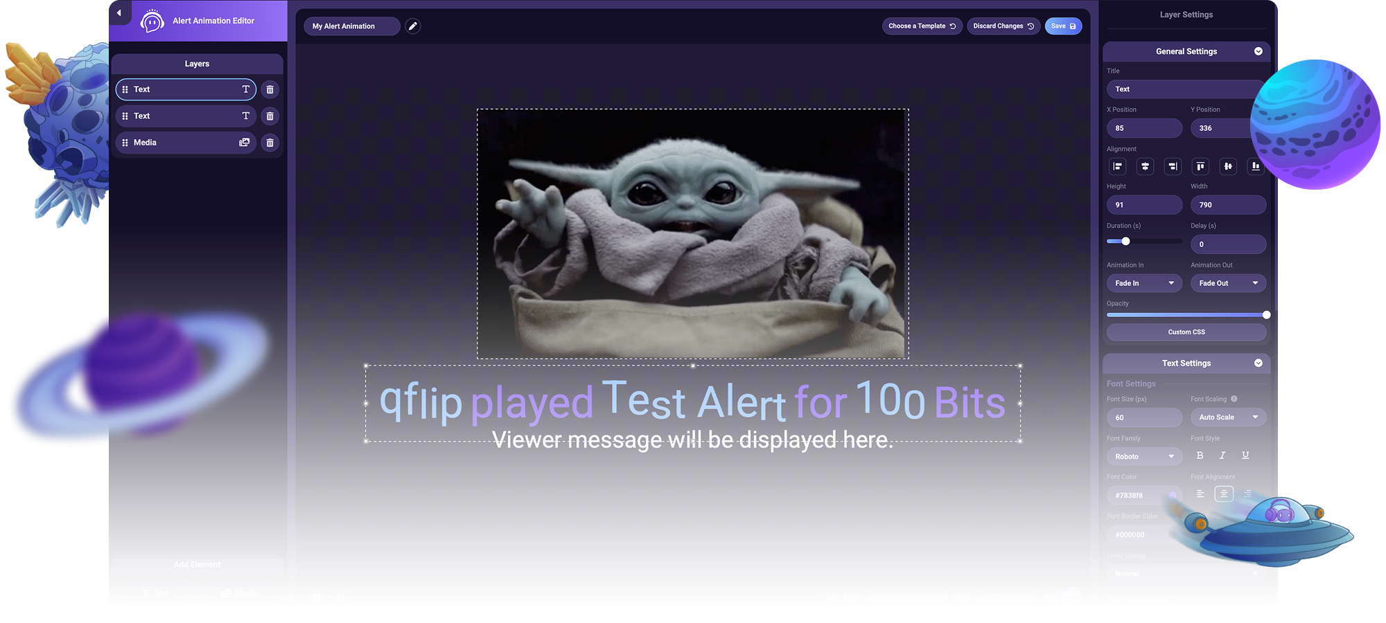 Stream Animations powered by Sound Alerts