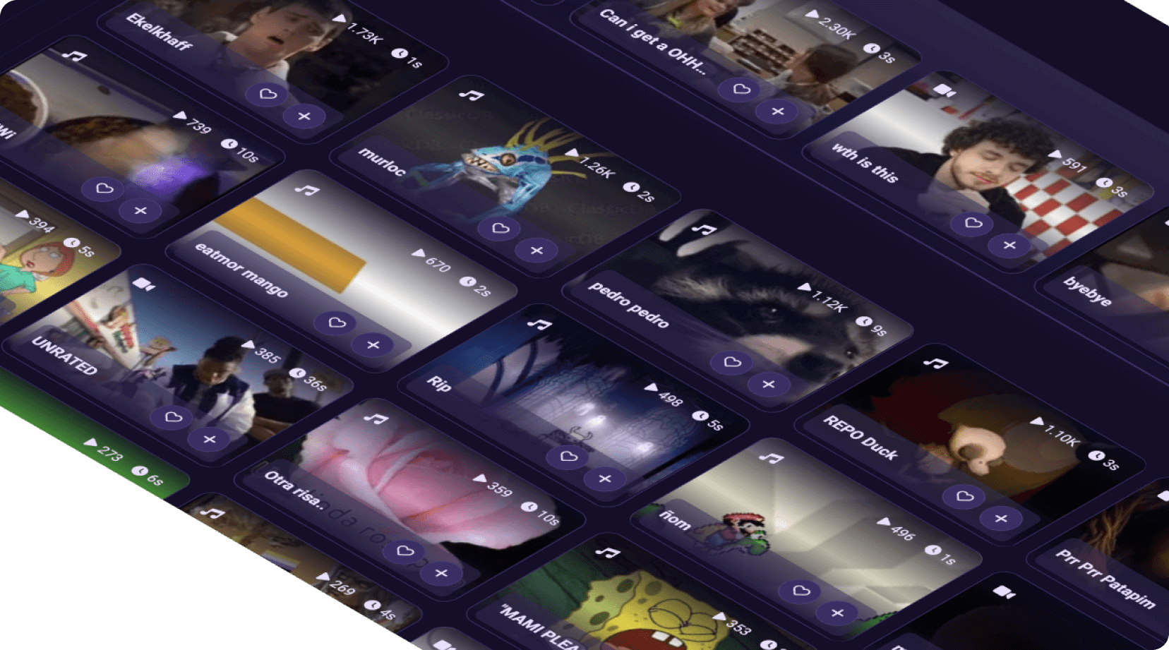 Browse the best Sounds & Videos for your Livestream