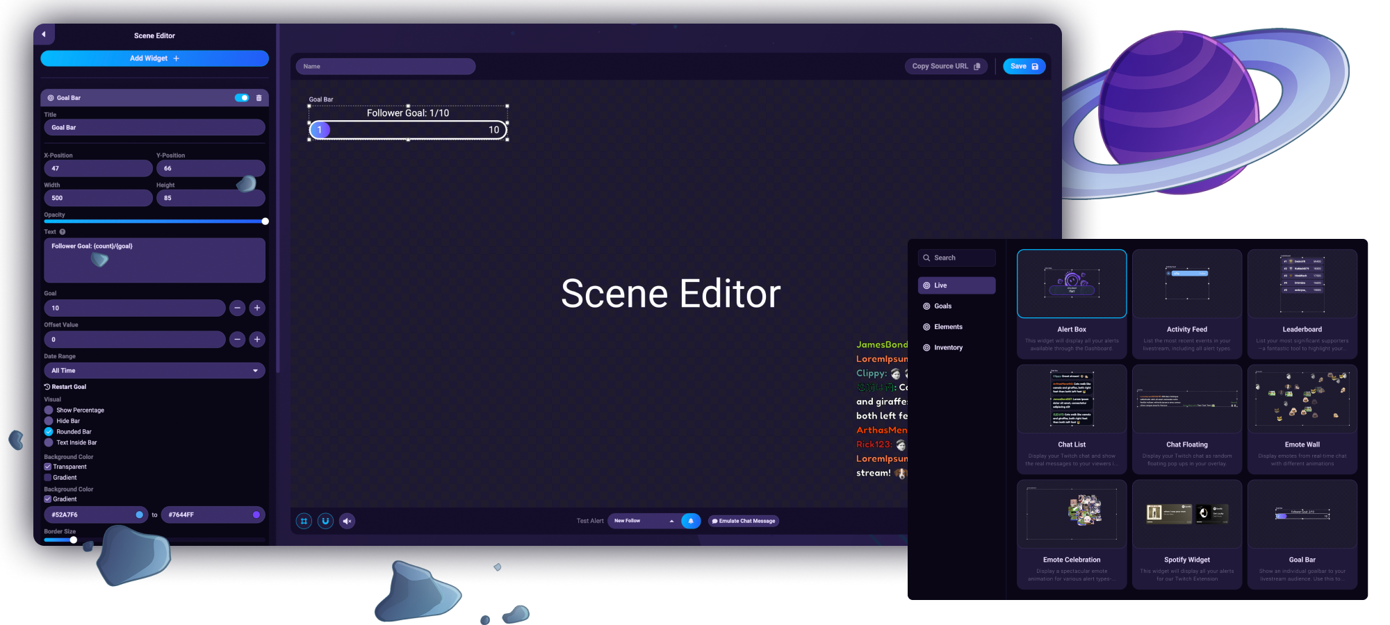 Twitch Scene Editor from Sound Alerts