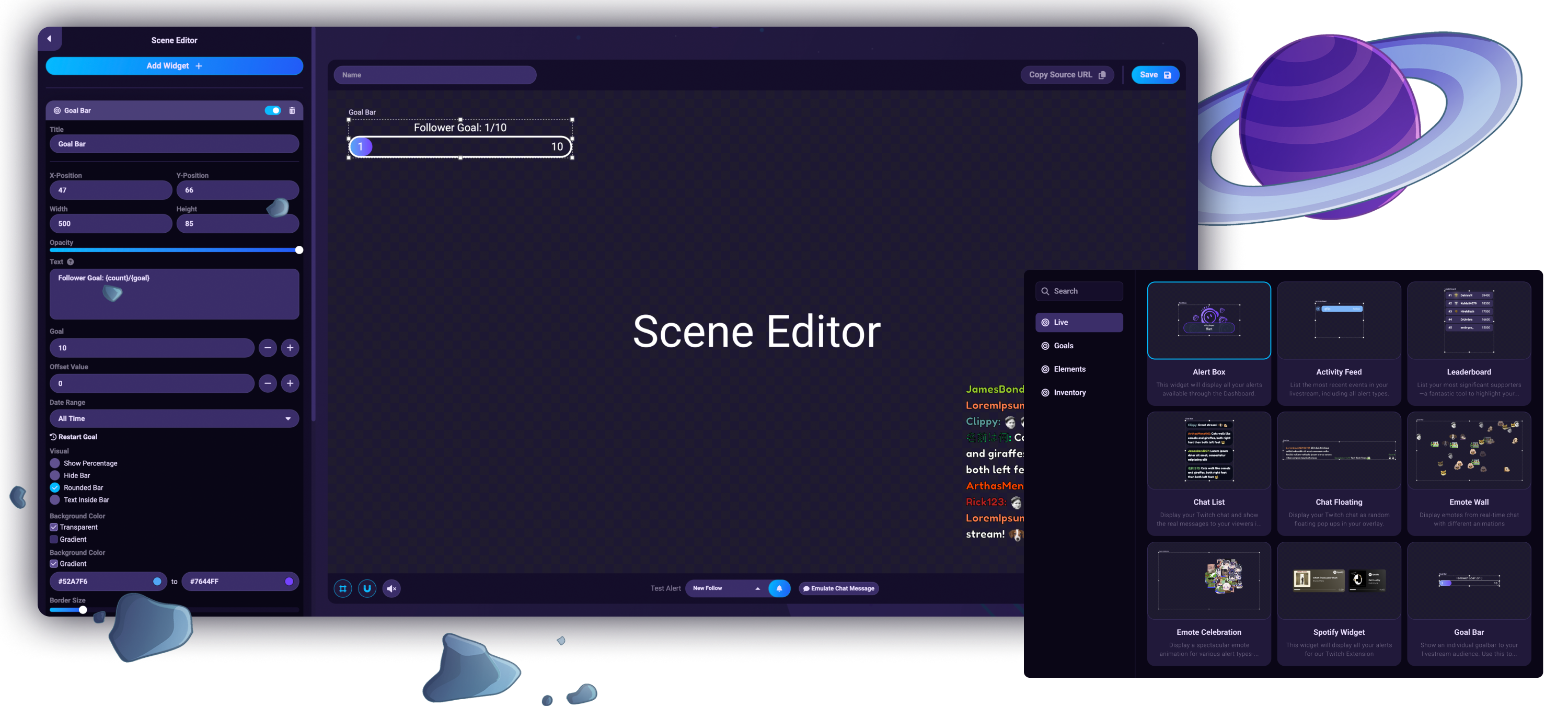 Twitch Scene Editor from Sound Alerts